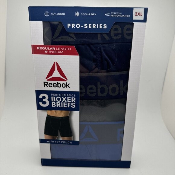 Reebok | Underwear & Socks | Reebok Pro Series 3 Pk Performance Boxer ...